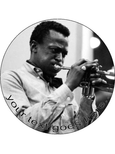personalise Jazz artist Miles Davis Edible Cake Topper Wafer / Icing ...