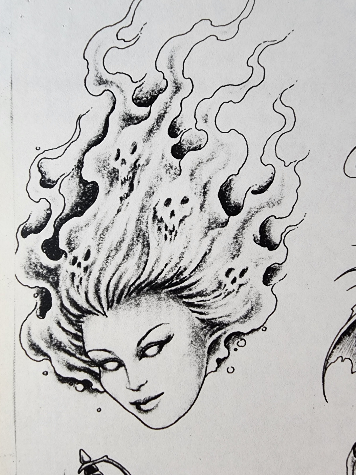 1987 VINTAGE Jack Rudy Traditional Tattoo Flash Sheet Girl, Rose,Skull ...