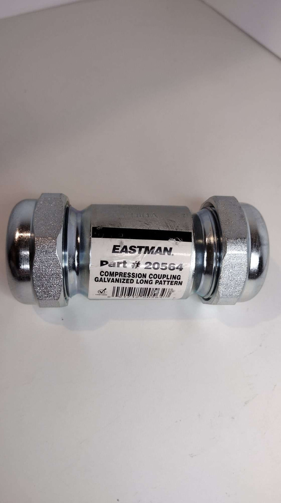 Galvanized Steel Pipe Fitting Eastman Compression Coupling - 1 Inch IPS ...