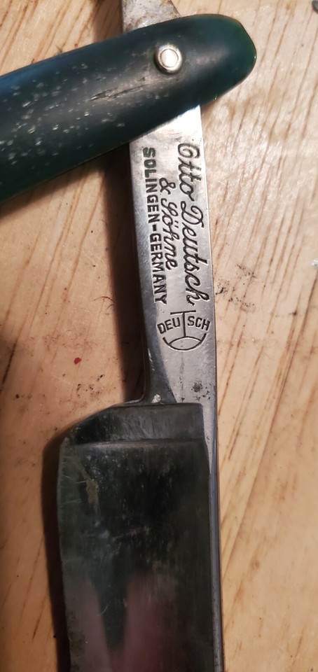 Otto Deutsch’s Hans Germany Dark Translucent Green Handle Straight ...