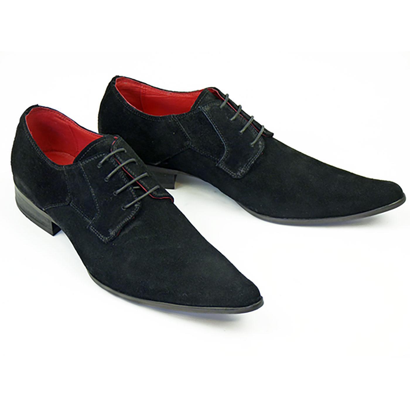 BEATLES RETRO SIXTIES MOD SUEDE WINKLEPICKER SHOES (B… - Gem