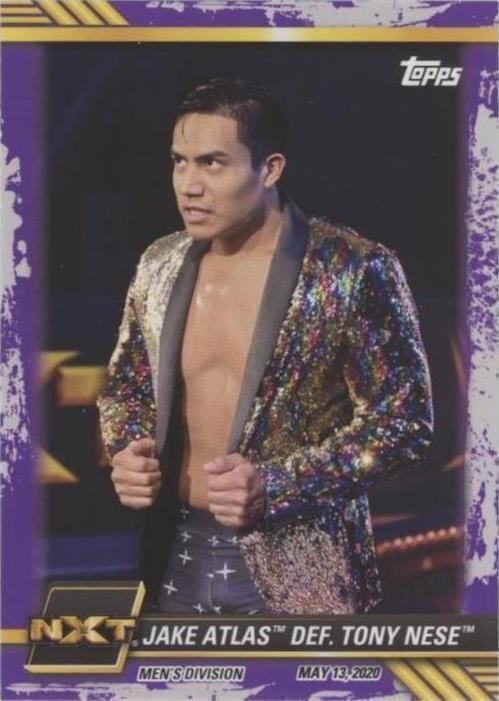 2021 Topps WWE NXT - Jake Atlas def. Tony Nese #25 Purple for sale ...