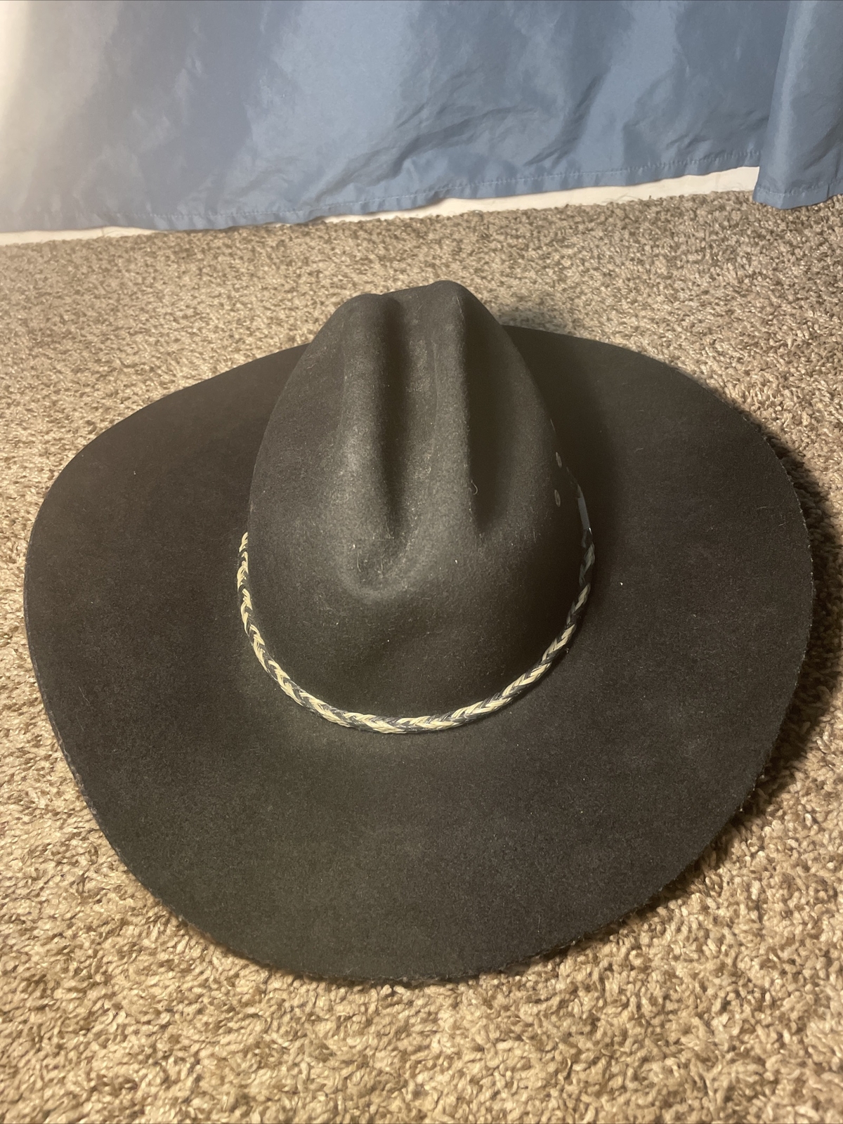 Stallion by Stetson Black Cowboy Hat XX Premium Wool, Size 7 1/8 Unisex ...