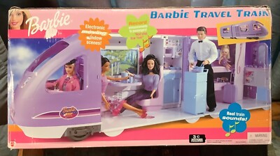 BARBIE TRAVEL TRAIN PLAYSET & TRAVEL TRAIN CONDUCTOR DOLL BRAND NEW ...