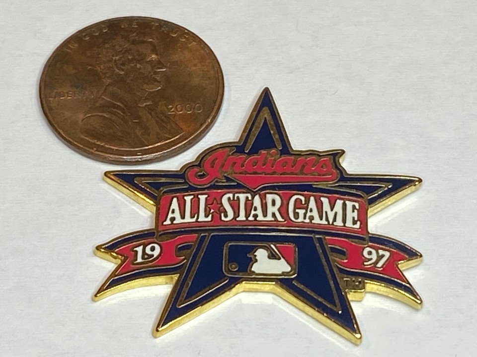 Cleveland Indians Lapel Jacket Vest Pin 1997 All-Star Game Jacobs Field ...