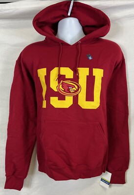 IOWA STATE CYCLONES RED PULLOVER HOODIE HOODED SWEATSHIRT S-XL FREE ...