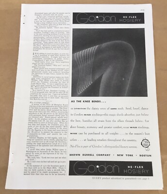 Gordon hosiery print ad 1935 orignl vintage 1930s retro art women's ...