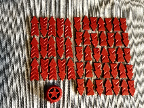 Risk Reinvention Red Troop Arrows and Capital 2008 Replacement Pieces ...