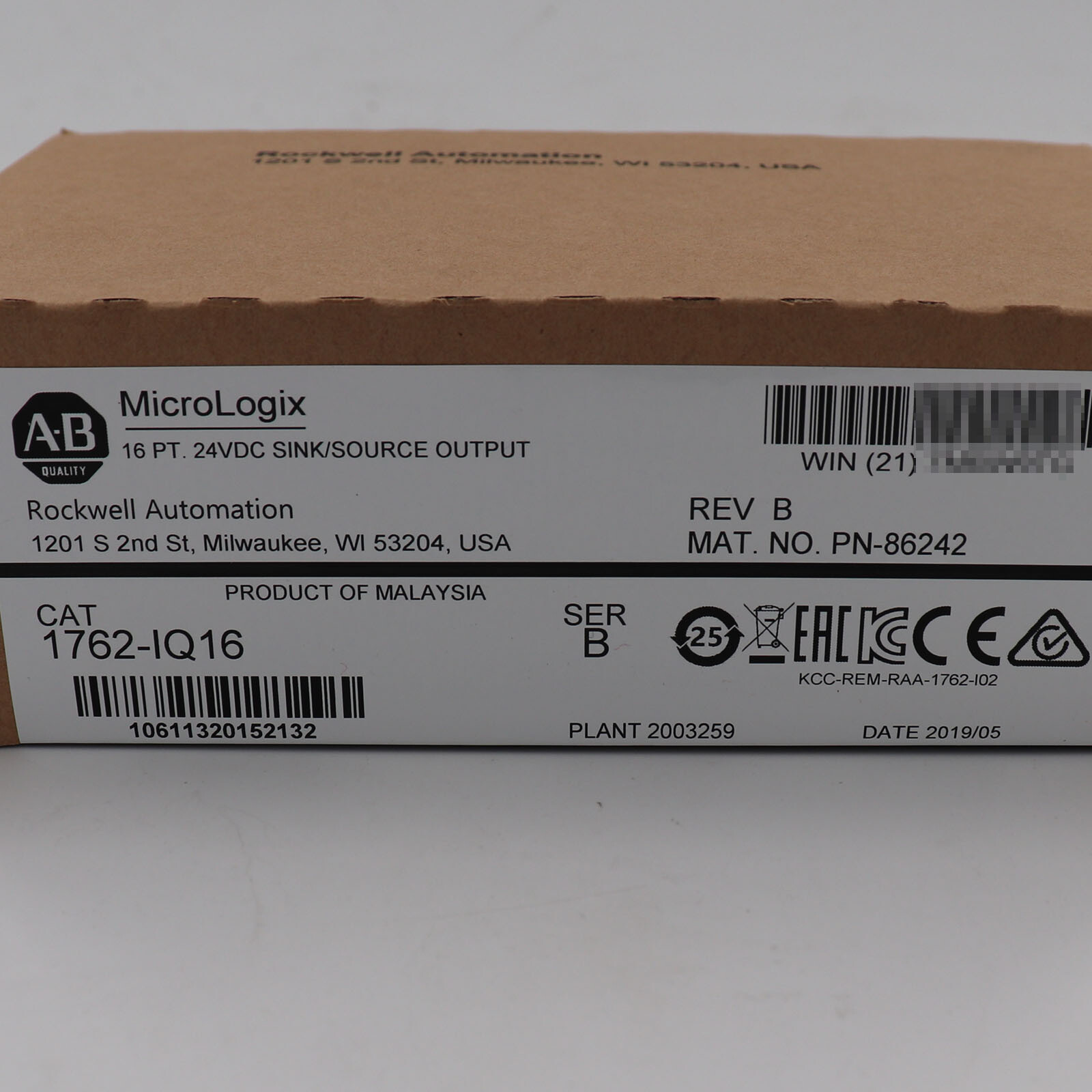 Allen-Bradley 1762-IQ16 MicroLogix 16Point Digital Input New Factory ...