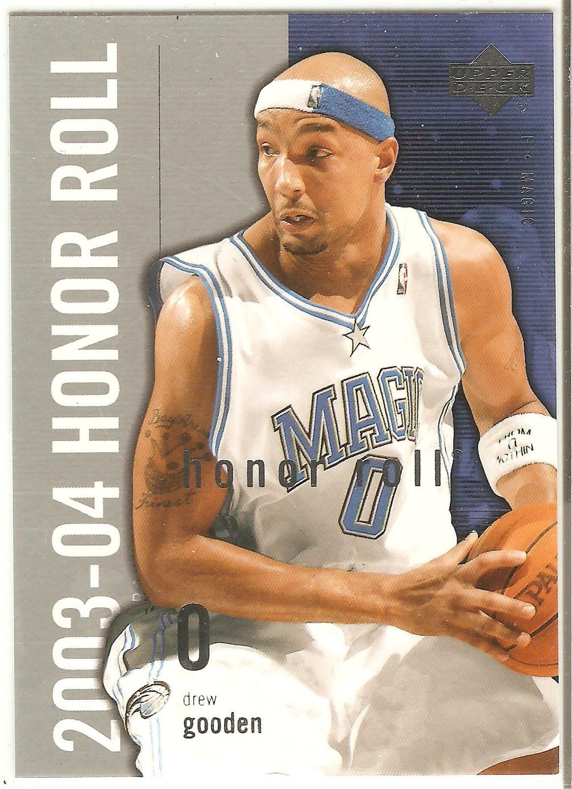 Drew Gooden Honor Roll 03-04 #61 Orlando Magic Chicago Bulls Milwaukee ...