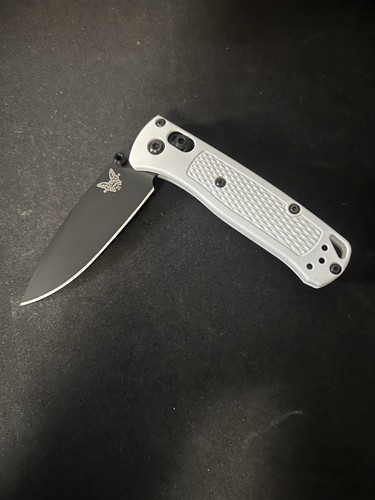 BENCHMADE 533BK-1 MINI BUGOUT S30V Black Blade White Scales Knife Only ...