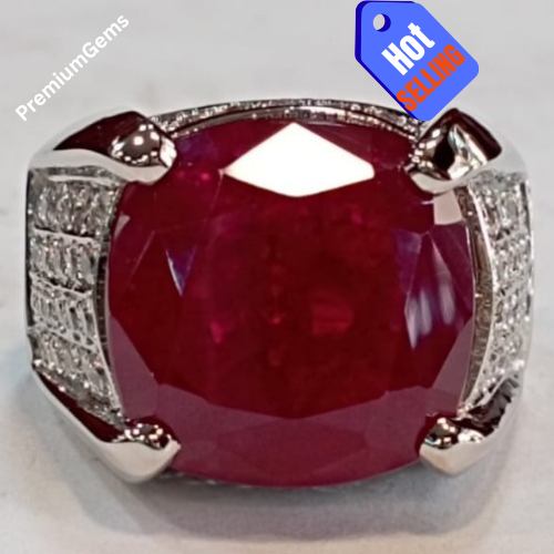 Afghani Ruby, Natural Ruby Silver Ring, Ruby Gemstone Ring Sterling Silver 925 | eBay