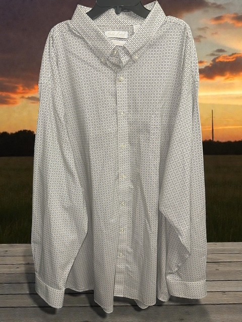 Gold Label 4XT Shirt Black Beige Non-Iron Cotton Pocket Resists Fading ...