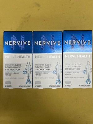 3 New Nervive Nerve Health - 30 Tablets Each Box Exp. 03/2027 ...