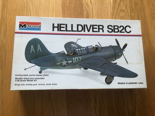 Monogram HELLDIVER SB2C 1:48 Scale Plastic Model Kit | eBay UK