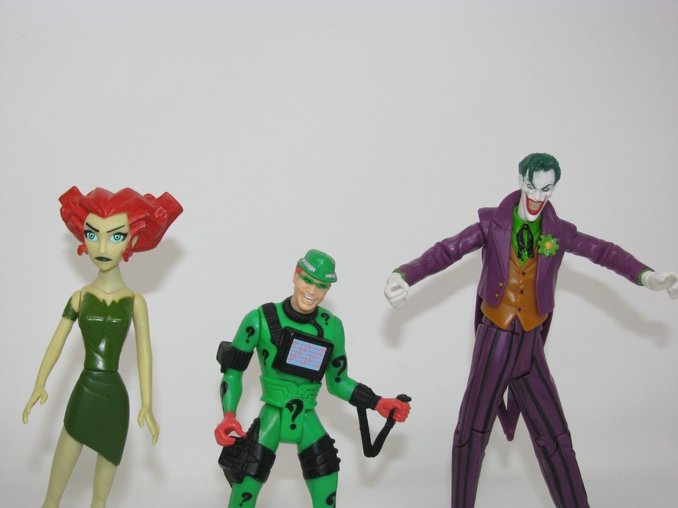 Batman Villain lot Forever Riddler, Quick Fire Joker, EXP Poison Ivy ...