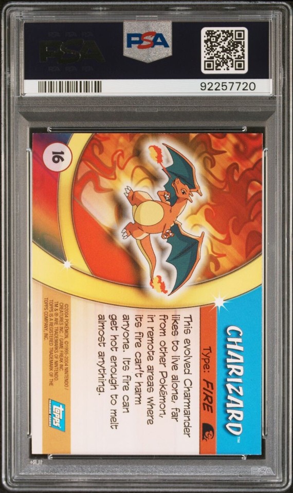 PSA 10 GEM MINT Charizard 16 Foil Topps Advanced Challenge Holo Pokemon ...