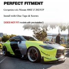 Fits Nissan 400Z RZ34 23+ DRY CARBON Front Bumper Lip Splitters Vent ...