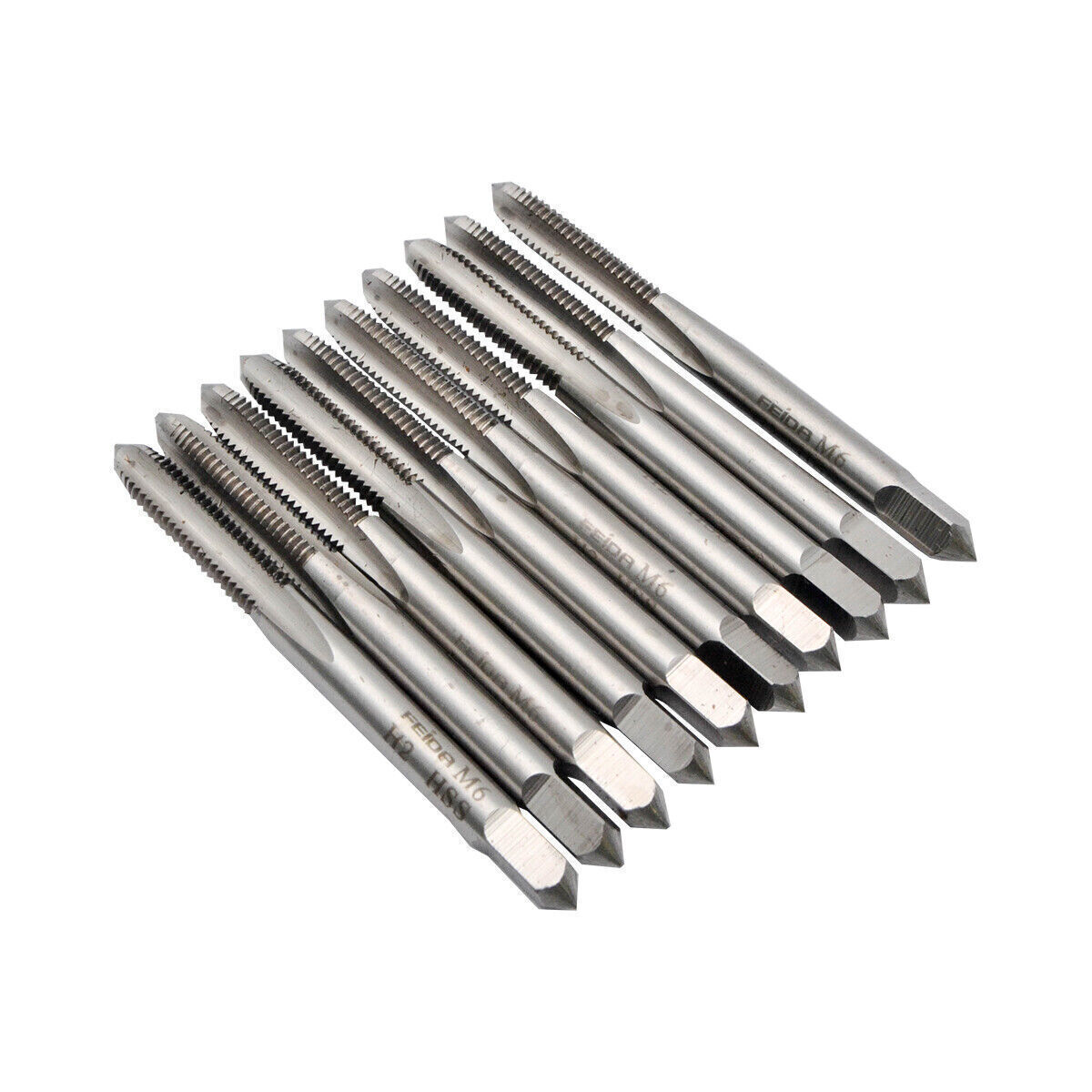 M6x1.0 HSS Tap Bit Machine Hand Tool Silver Fit For Drill Bit Threading ...