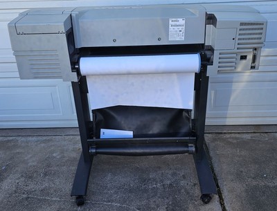 Hewlett Packard HP DesignJet 500 24" Roll Plotter C7769B Printer Blue ...