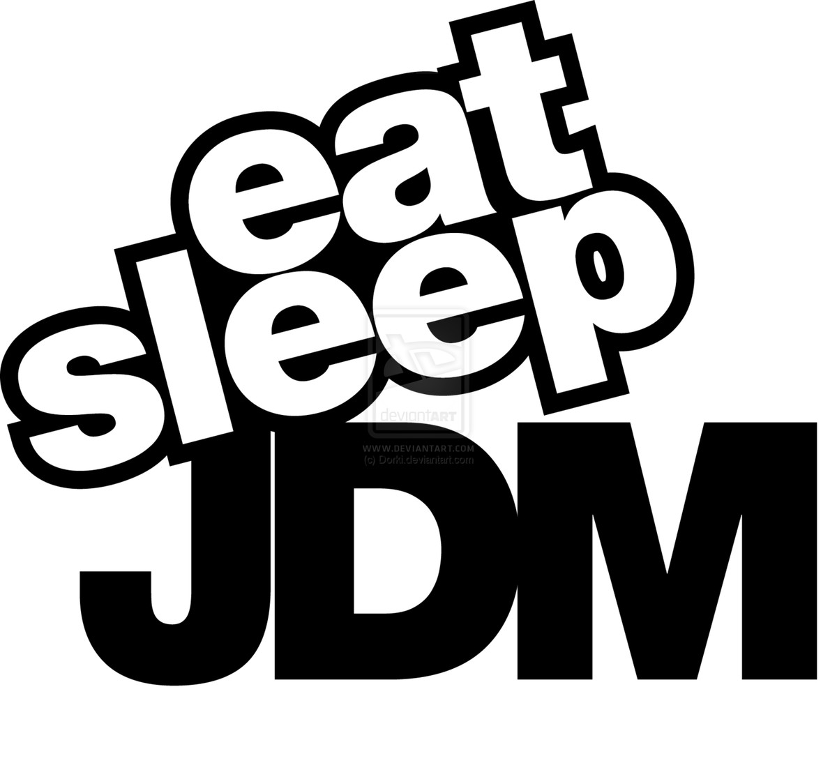 Eat Sleep Jdm Stickers