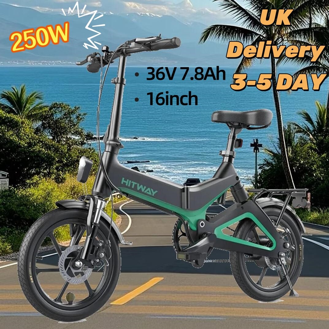 Electric Bicycle HITWAY BK2 250W Foldable E-Bike 36V 7.8A City Commuter ...