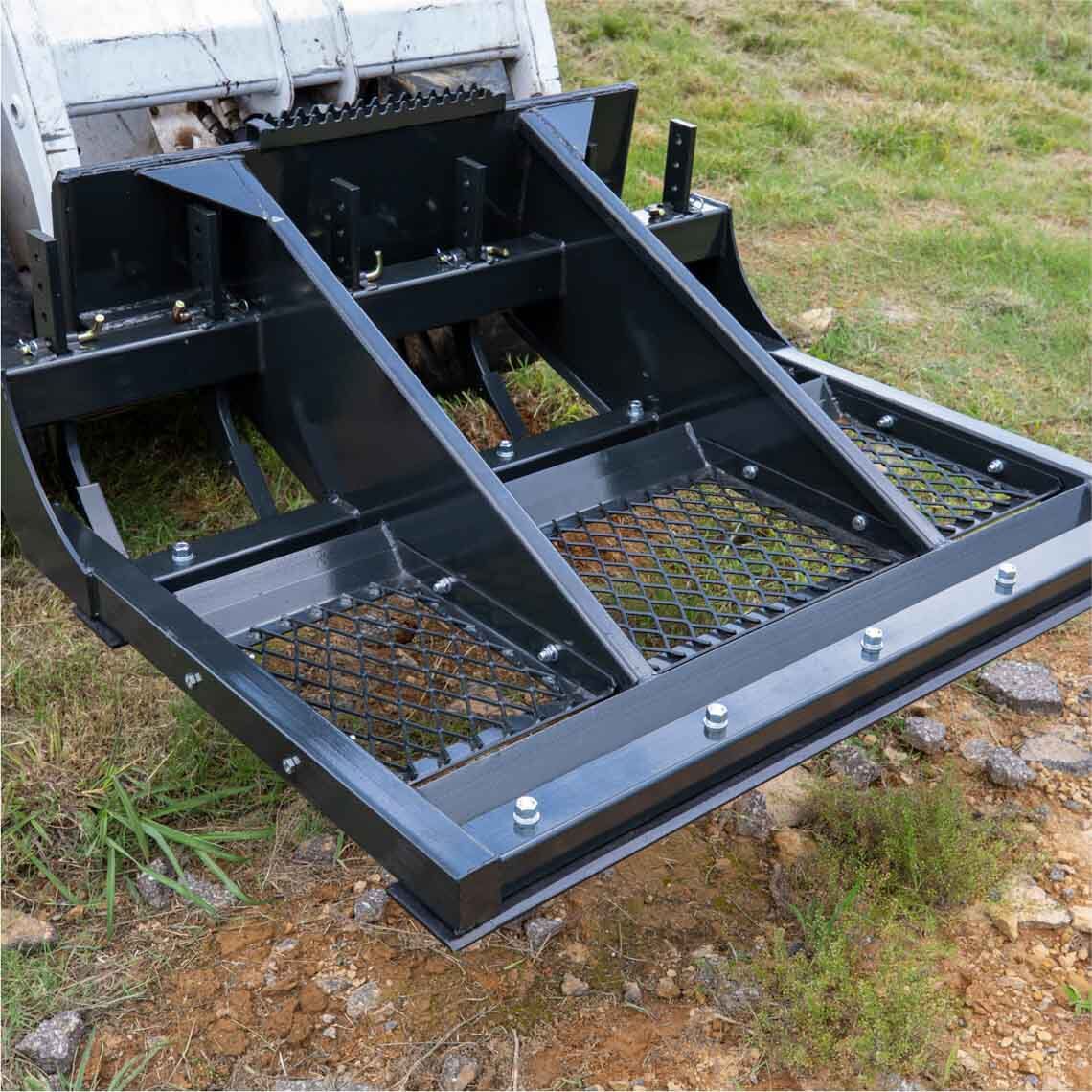 Titan Attachments 84in Skid Steer Land Planer With Comb Attachment ...