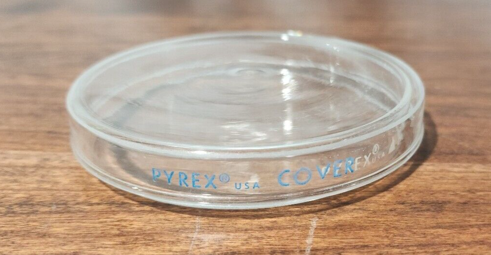 PYREX Glass Petri Dish 100mm x 10mm Cover & Bottom Reusable Pick ...