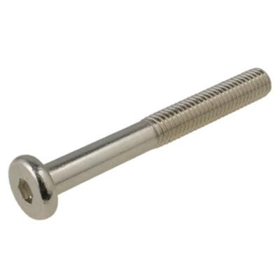 Pack of 5 Nickel Plated M8 (8mm) x 80mm Furniture Connector Screw ...