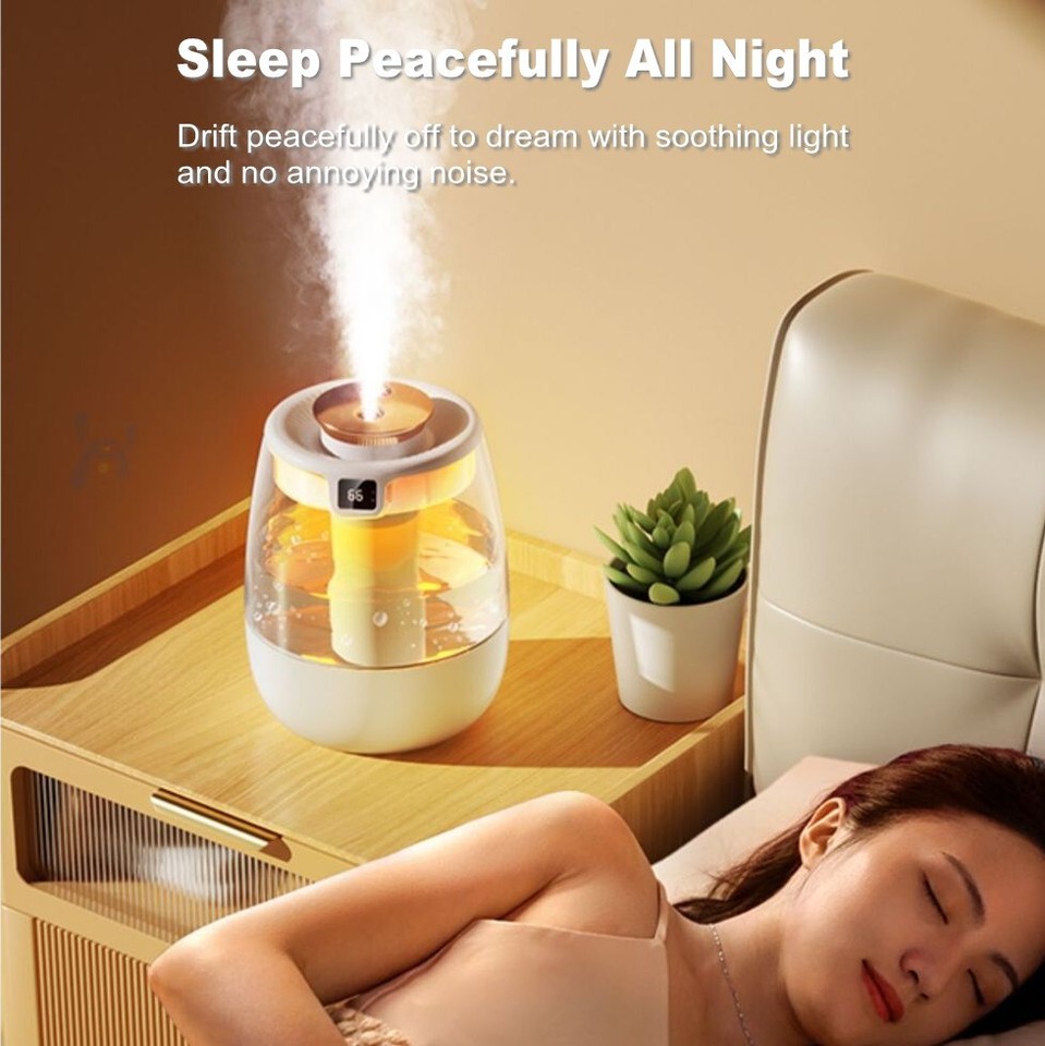 Ultrasonic Humidifiers For Bedroom Large Room Office Cool Mist Air ...