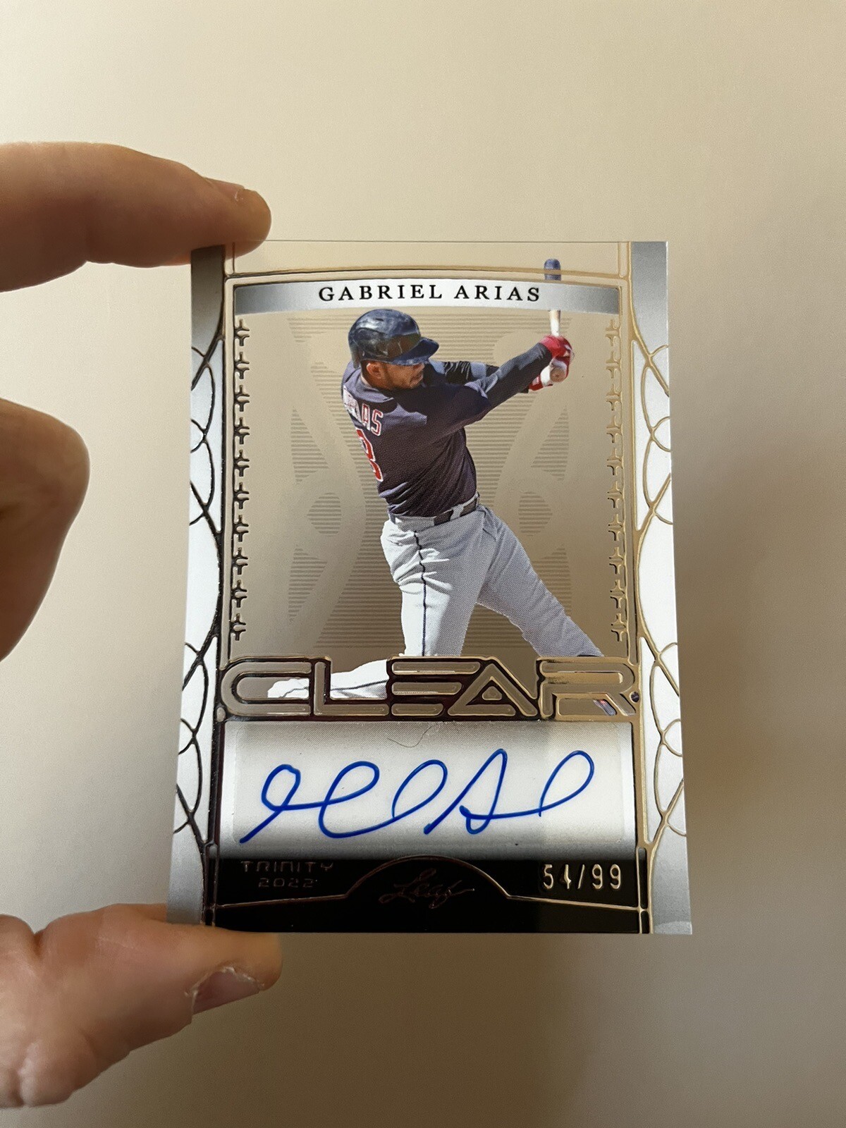 Gabriel Arias 2022 Leaf Trinity Clear Autograph #/99 | eBay