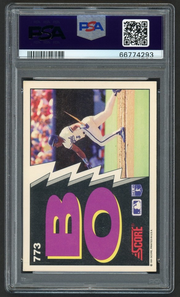 1991 SCORE BO JACKSON #773 BO BREAKER ROYALS PSA 6 EXCELLENT-MINT ...