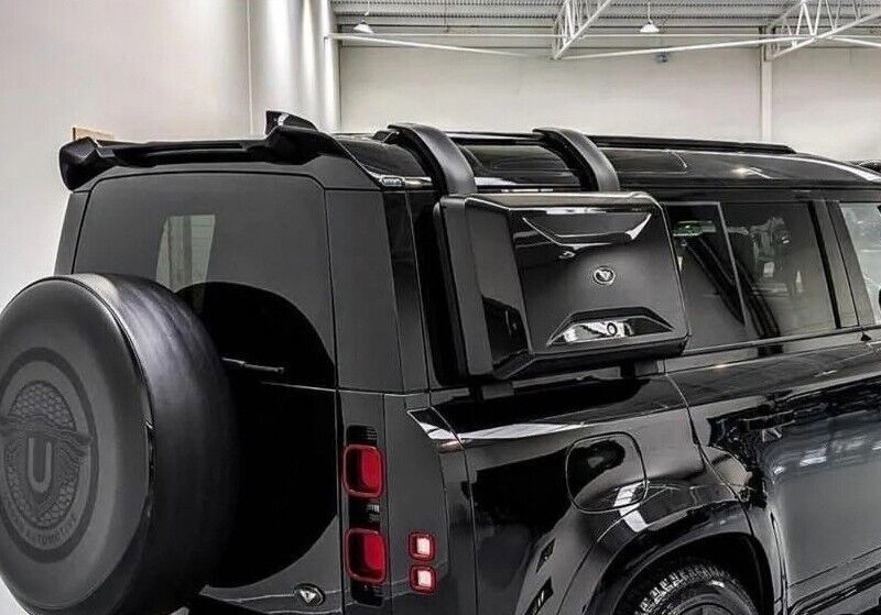 Glossy Black Exterior Side Mounted Gear Box Carrier Fit For Defender ...