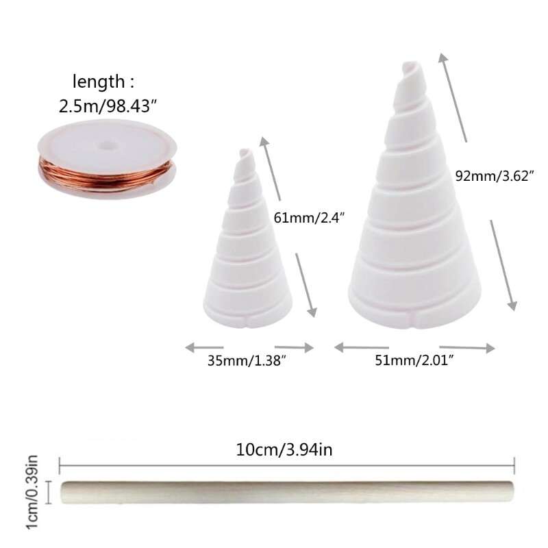 Fibonaccis Coil Winding Jig for Electroculture Gardening Copper Wire ...