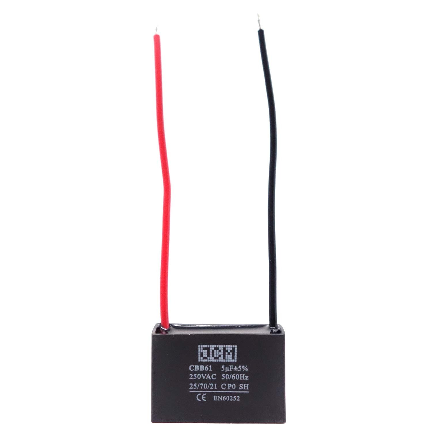 CEILING FAN CAPACITOR 5UF 250V AC 5 UF 250VAC MOTOR ELECTRIC CAP 5MFD ...