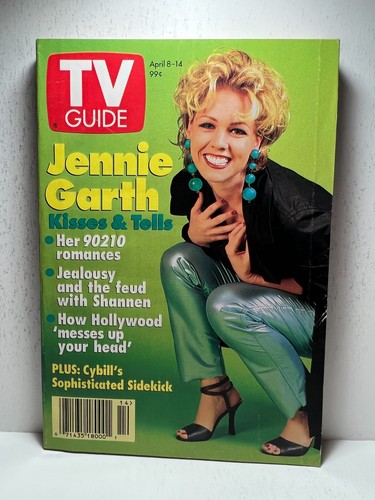 TV Guide 1995 April 8-14 Jennie Garth 90210 Romance, Cybill Sheperd | eBay