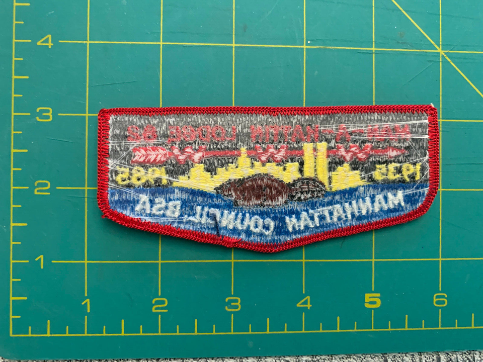 BSA Man-A-Hattin Lodge #82 50th Anniversary Flap | eBay