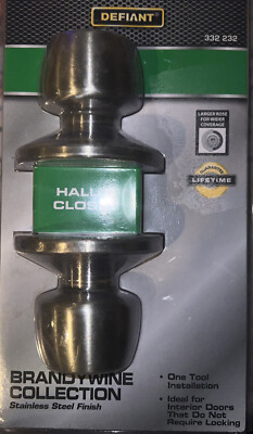 Defiant Hall and Closet Lock Set Brandywine Collection In Stainless ...