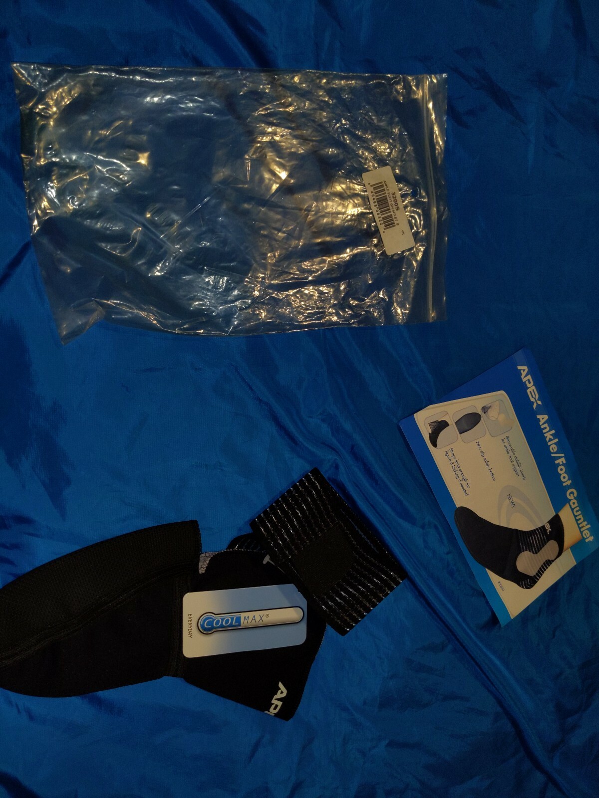 Apex Ankle Foot Gauntlet Stabilizer Wrap w/ Cool Max size Small Non ...