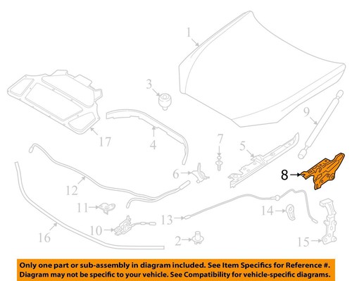 BMW OEM 19-25 230i xDrive Hood Hood Components-Hinge 41008494431 | eBay