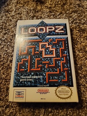 NES Loopz complete in box nintendo nes game Instructions Etc ...