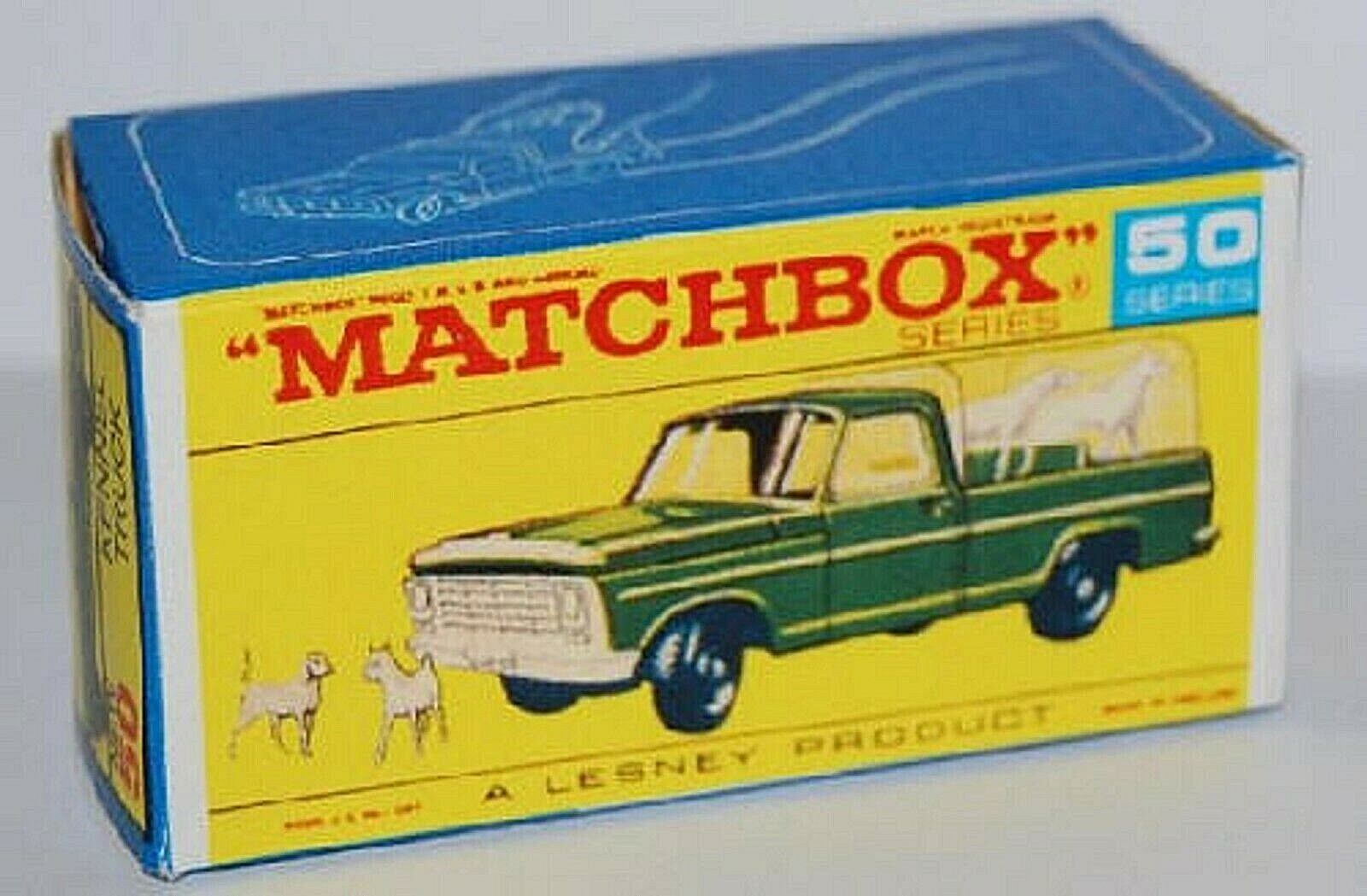 Matchbox Lesney No 50 KENNEL TRUCK Empty Repro F Style Box ** | eBay