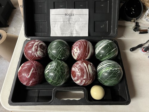 Regent Bocce Ball Set - Rare Swirl Marble Look | eBay