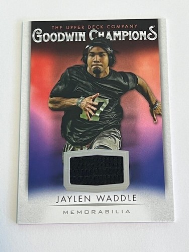 2021 Upper Deck Goodwin Champions Memorabilia Jaylen Waddle #M-JW ...