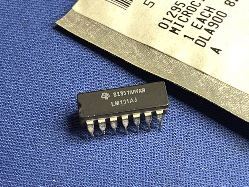 LM101AJ LM101 TI RARE VINTAGE OPAMP MILSPEC NEW COLLECTIBLE ORIG PKG'G ...