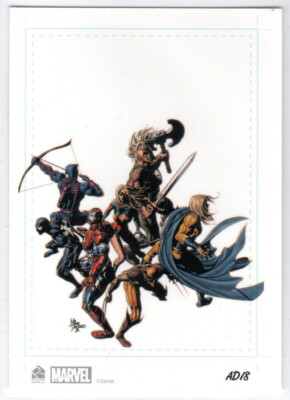 MARVEL 2014 MARVEL UNIVERSE ARTIST DRAFT INSERT AD18 DARK AVENGERS #12 ...