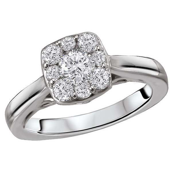 Square Engagement A Beautiful Unique Handmade Engagement Ring.