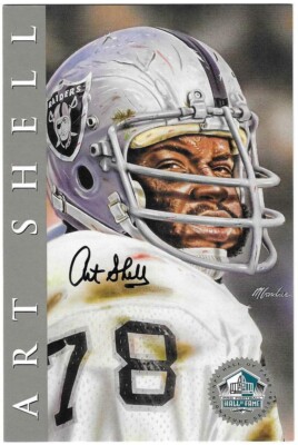 Art Shell 1998 NFL HALL OF FAME SIGNATURE SERIES AUTOGRAPH CARD Raiders ...