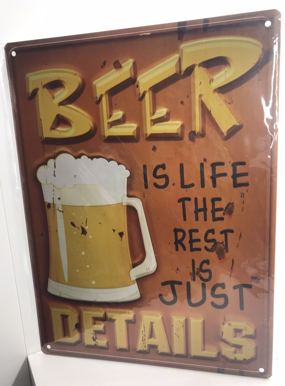 Beer Is Life The Rest Is Just Details sign Metal Tin Sign For Bar ...
