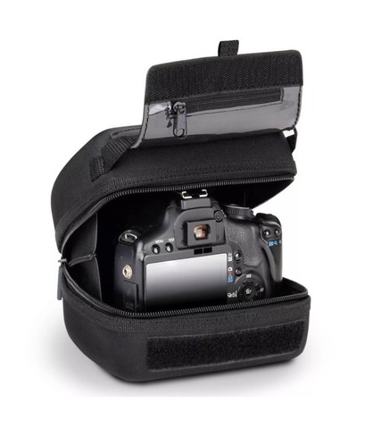 Quick Access DSLR Hard Shell Camera Case w/ Accessory Storage & Padded ...